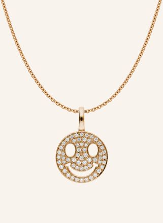 Cada Cada Kette Mini Smiling Face rosegold