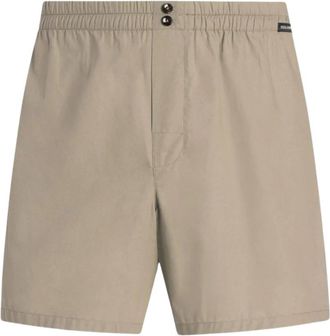Dolce & Gabbana Homme, Shorts, Beige, Taille: 2XL Cotton Poplin Boxer Shorts