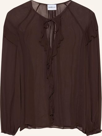 Marella Blusenshirt Mllgela Mit Volants braun