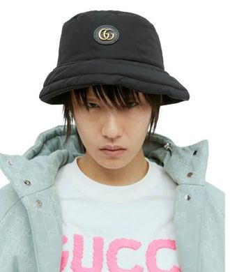 Gucci Black Double G Nylon Hat