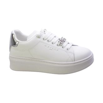 Ga&euml;lle Paris Wei&szlig;e Sneakers aus Kunstleder mit Silberdetails - - Shoes - Damen - Wei&szlig; - 40 EU