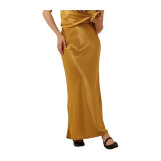 Circle Of Trust Goldener Maxi Rock Monroe Stil - - Skirts - Damen - Gelb - L
