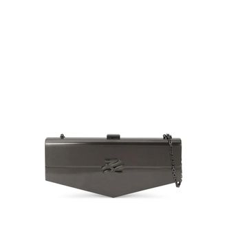 Karl Lagerfeld Femme, Sacs, Gris, Taille: ONE Size Studio Autograph Clutch
