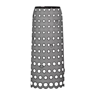 NU&Eacute; Schwarzer Mesh Midi Rock mit Funkelnden Details - - Skirts - Damen - Schwarzk - M