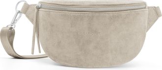 Expatri&eacute; Bauchtasche Damen Creme - Alice Small Suede - G&uuml;rteltasche f&uuml;r Festival, Reisen & Alltag aus Veganem Wildleder - Stylische Brusttasche Klein