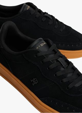 Tommy Hilfiger Ledersneaker in Schwarz