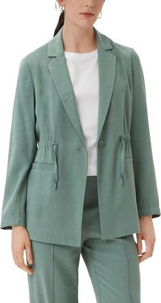 Comma Blazer aus Viskosetwill