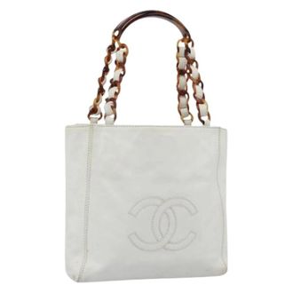 Chanel Pre-owned Vintage Tote Bag - - Pre-owned - Damen - Wei&szlig; - ONE SIZE