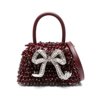 Self Portrait Femme, Sacs, Rouge, Taille: ONE Size Sac &agrave; bandouli&egrave;re Burgu