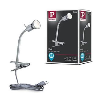 Paulmann 95426 Liseuse spot à pince Finja max. 35 watts éclair. de tableau Chrome mat lampe de tableau métal, plastique applique déportée GU10