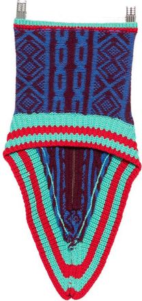 Dries Van Noten Knit Jacquard Scarf - Blue