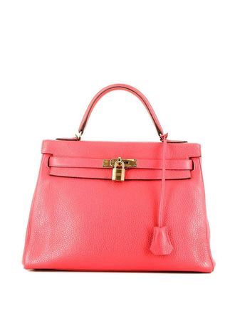 Herm&egrave;s sac &agrave; main Kelly 32 Retourne - Rose