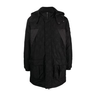Emporio Armani Caban Mantel - - Coats - Herren - Schwarzk - M