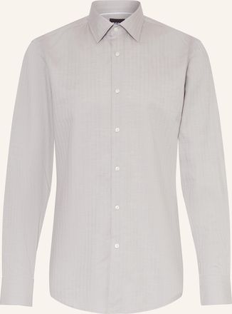 HUGO BOSS Hemd Hank Slim Fit grau