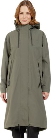 Didriksons 1913 Astrid Long - Damen Mantel, Größe:38, Farbe:deep green