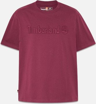 Timberland Hampton Kurzarm-T-Shirt f&uuml;r Herren in Burgunderrot, Herren, Burgunderrot, Gr&ouml;&szlig;e