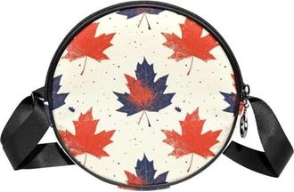 Generic Sac &agrave; bandouli&egrave;re Circle pour femme, petit sac &agrave; bandouli&egrave;re avec fermeture &eacute;clair et bretelles r&eacute;glables style d&eacute;contract&eacute; pour femmes et filles