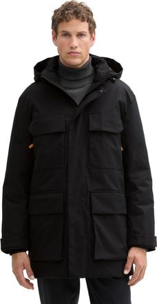 Tom Tailor Herren Artic Parka mit Abnehmbarer Kapuze, 29999 - Black, XXL