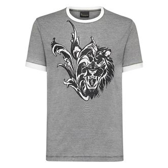 Billionaire Boys Club T-Shirt Rundhalsausschnitt SS L&ouml;we - - Tops - Herren - Grau - XS