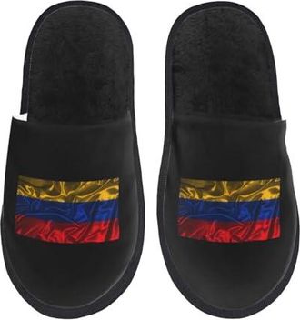 Generic Chaud Peluche Pantoufles Drapeau de style soie Chaussures L&eacute;g&egrave;re Chaussons pour Homme pour Maison Int&eacute;rieur Hiver L