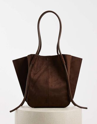 JW PEI Nala gro&szlig;e Tote-Bag in Schokobraun