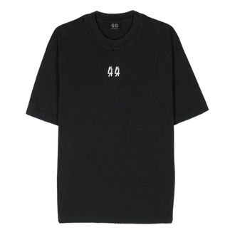 44 Label Group Homme, Tops, Noir, Taille: L T-shirt avec Logo