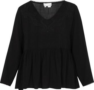 Usha Bluse Frauen Schwarz