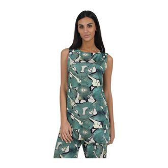 Alpha Studio Stilvolle Casacca f&uuml;r Modebegeisterte - - Tops - Damen - Gr&uuml;n - M