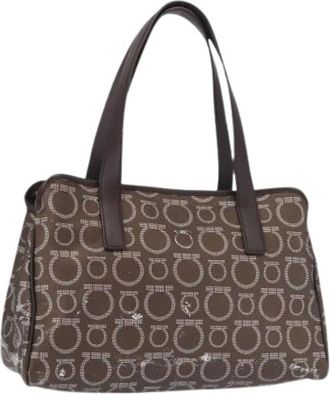 Ferragamo Pre-owned Plastique sacs-main - Femme - Pre-owned - Brun - Taille: ONE Size