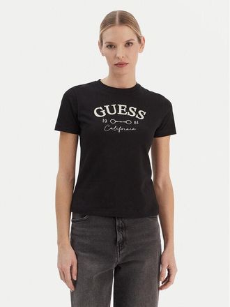 Guess T-Shirt V6RI02 J1314 Schwarz Regular Fit