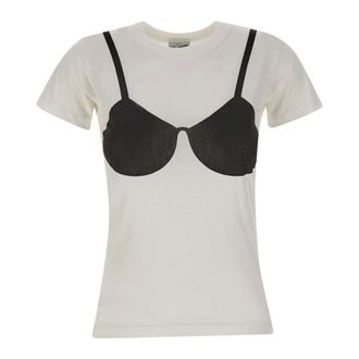 Vaquera T-shirt Bra - Femme - Tops - Blanc - Taille: 36 FR