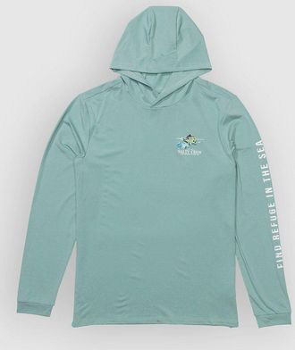 Salty Crew Surface Hood Sunshirt Longsleeve Lycra seaside heather