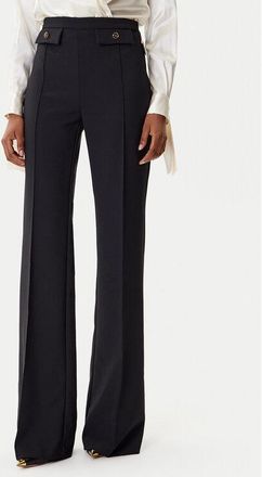 Elisabetta Franchi Stoffhose PA-121-56E2-V380 Schwarz Regular Fit