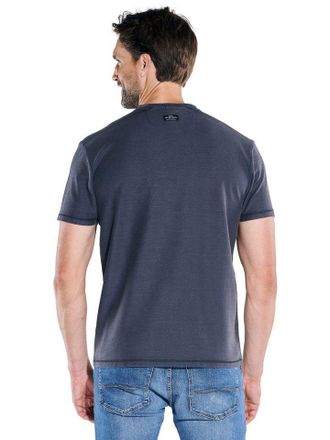 Engbers T-Shirt Herren T-Shirt strukturiert, Saphirblau