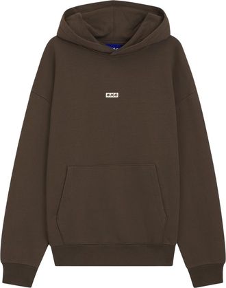 HUGO BOSS Hugo - Kapuzenpullover f&uuml;r Herren, &Uuml;ber den Kopf, Baumwolle, leger (Dunkelbraun)