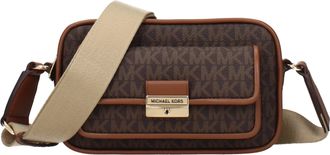 Michael Kors Bradshaw Sac &agrave; bandouli&egrave;re pour femme Tissu Marron/Gland