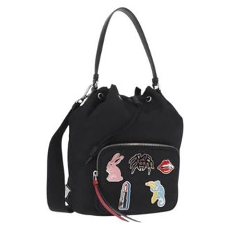 Prada Sac Seau en Nylon Pre-owned - Femme - Pre-owned - Noir - Taille: ONE Size