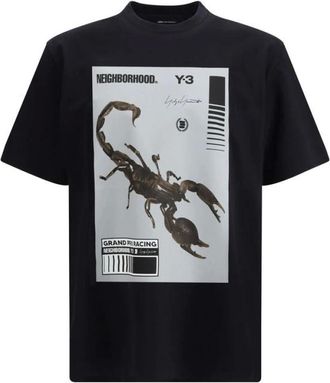Yohji Yamamoto Homme, Tops, Noir, Taille: XL Nbhd Graphic T-Shirt