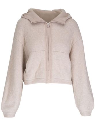 Akris hoodie &agrave; fermeture zipp&eacute;e - Tons neutres