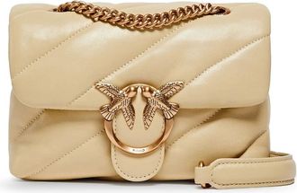 Pinko Pinko - Love Birds Shoulder Bag - Femme - Sacs - Brun - Taille: ONE Size