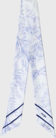 Maje Foulard En Soie Imprim&eacute; Fleurs - Bicolore - Maje