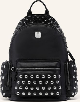 MCM Mcm Rucksack Stark Mit Nieten Und Laptop-Fach schwarz