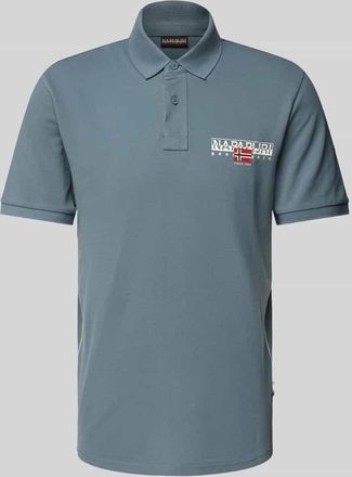 Napapijri Slim Fit Poloshirt mit Label-Print Modell AYLMER