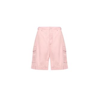 Moncler Moncler Gabardine Cargo Shorts, Men, Pink, Size: 46