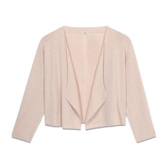 Oltre Femme, Pulls, Rose, Taille: 44 FR Cardigan Court Lurex