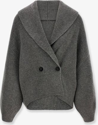 Toteme Shawl-Lapel wool cardigan - TOTEME - gender_Woman