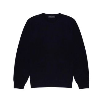 Brooks Brothers Woll- und Kaschmir-Pullover mit Rundhalsausschnitt - - Knitwear - Herren - Blau - XS