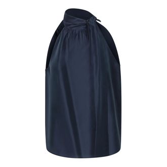 Blanca Vita Femme, Tops, Bleu, Taille: 36 FR Haut &agrave; en Mousseline