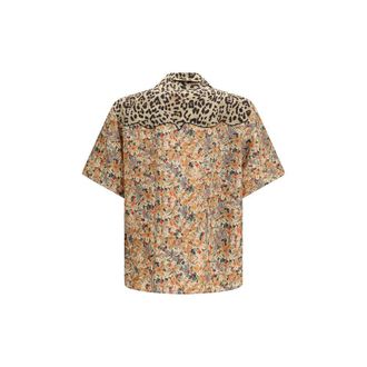 Valentino Mens Multicolor Silk Pattern Shirt