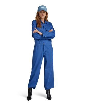 G-Star RAW Damen Painter Overall, Blau (faded blue papillon gd D24392-D551-G336), XXL
